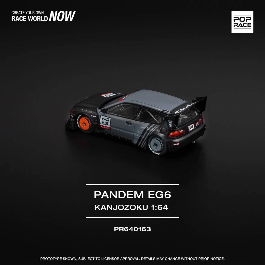 *Pre-Order* Pop Race Pandem Civic EG6 "KANJOZOKU" – Mini Toy Sensei
